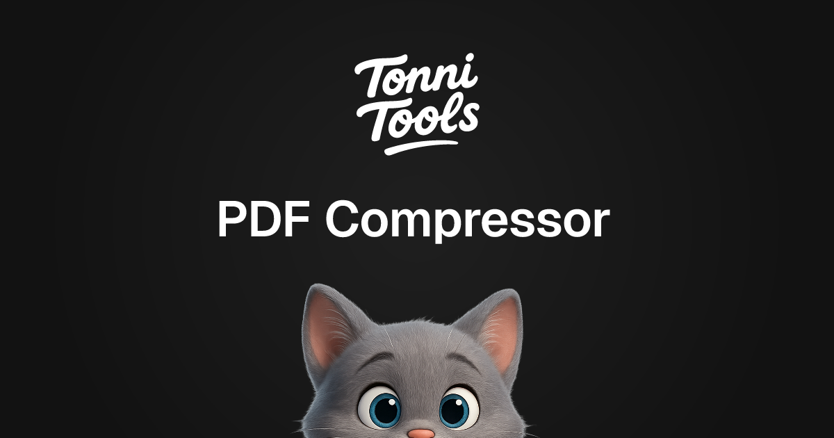 PDF Compressor | TonniTools