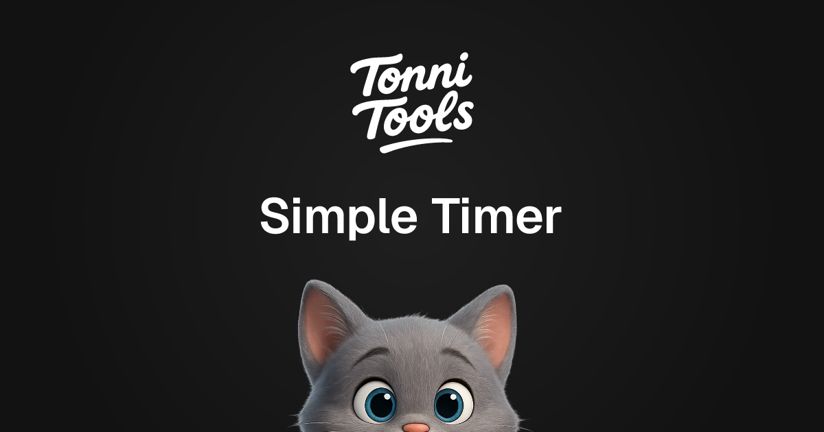 Simple Timer | TonniTools